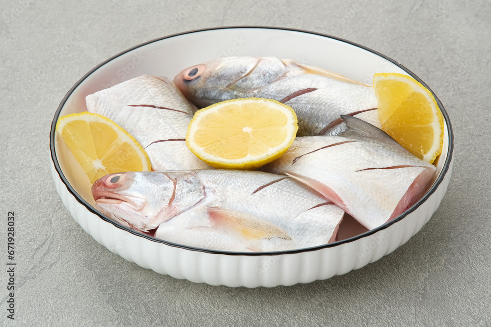 Ikan Laosan (Fourfinger threadfin fish), food preparation Stock Photo ...