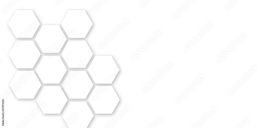 Abstract background with lines . white texture background . hexagon abstract background ...
