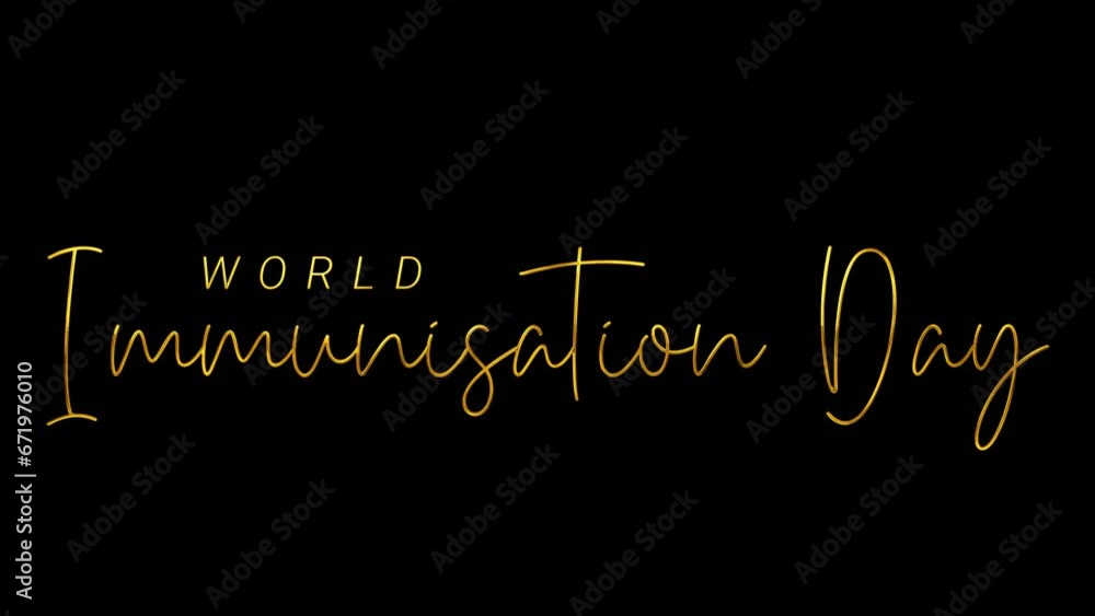 World Immunisation Day Text Animation. Great for Immunisation Day ...