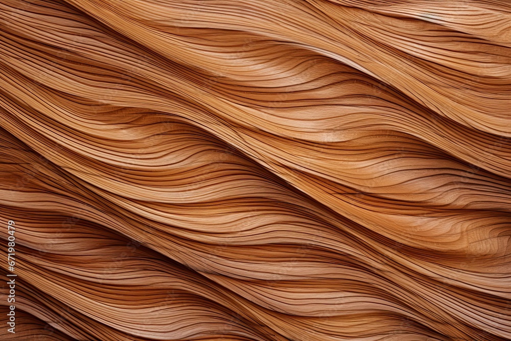 Timber Twist: Curved Wood Wall Texture Background Stock Illustration ...