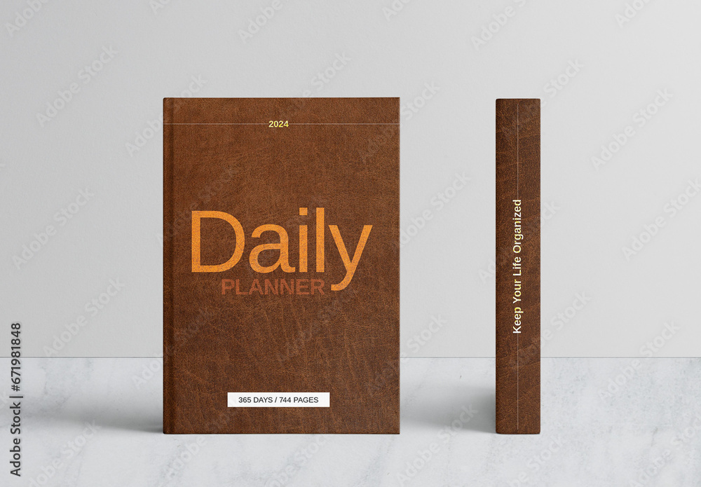 Daily Planner 2024 Layout Stock Template | Adobe Stock