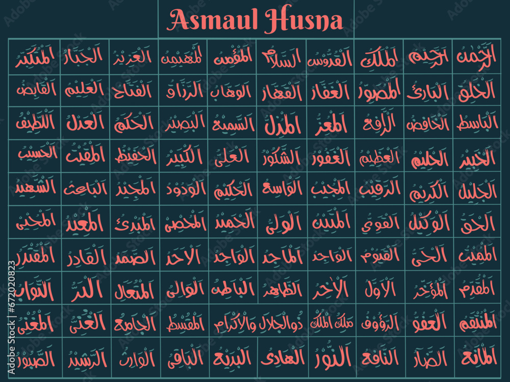 99 name of Allah, name Allah, Asmaul husna, 99 asmaul husna, asmaul ...