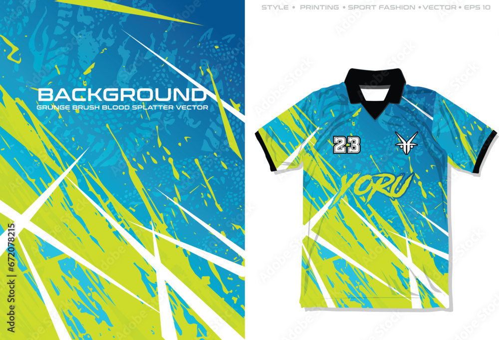 sublimation jersey design graphic template vector background spiky ...