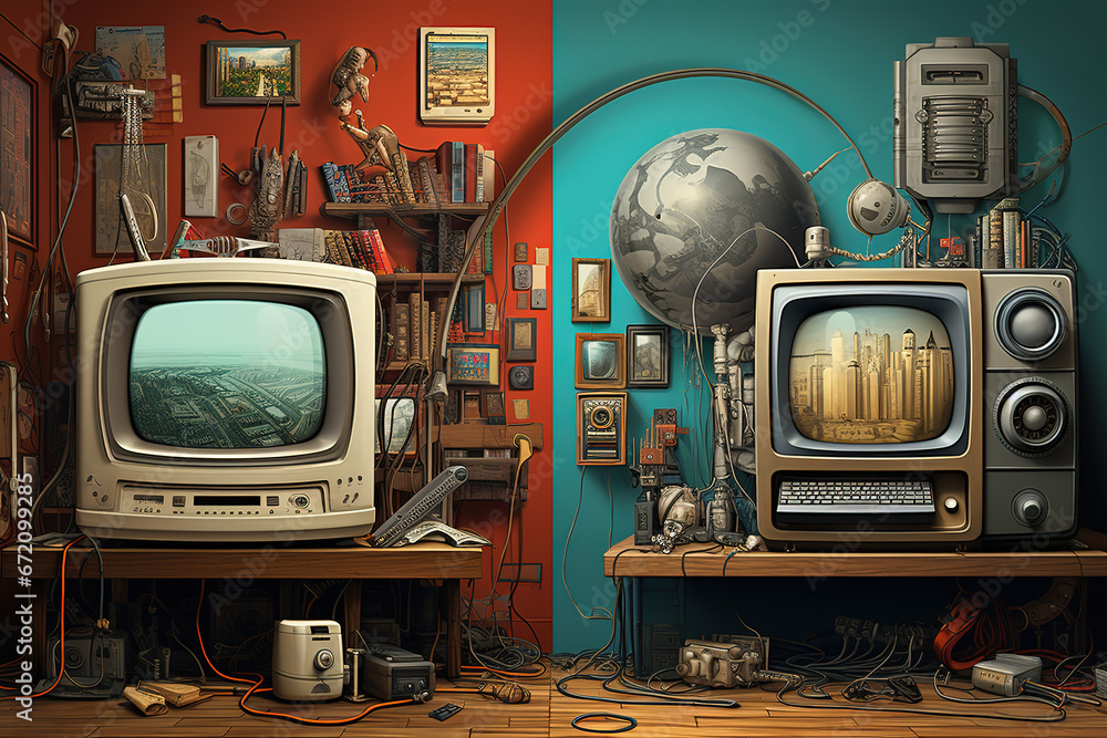 Old vs new technology, present and future of technology and devices ...