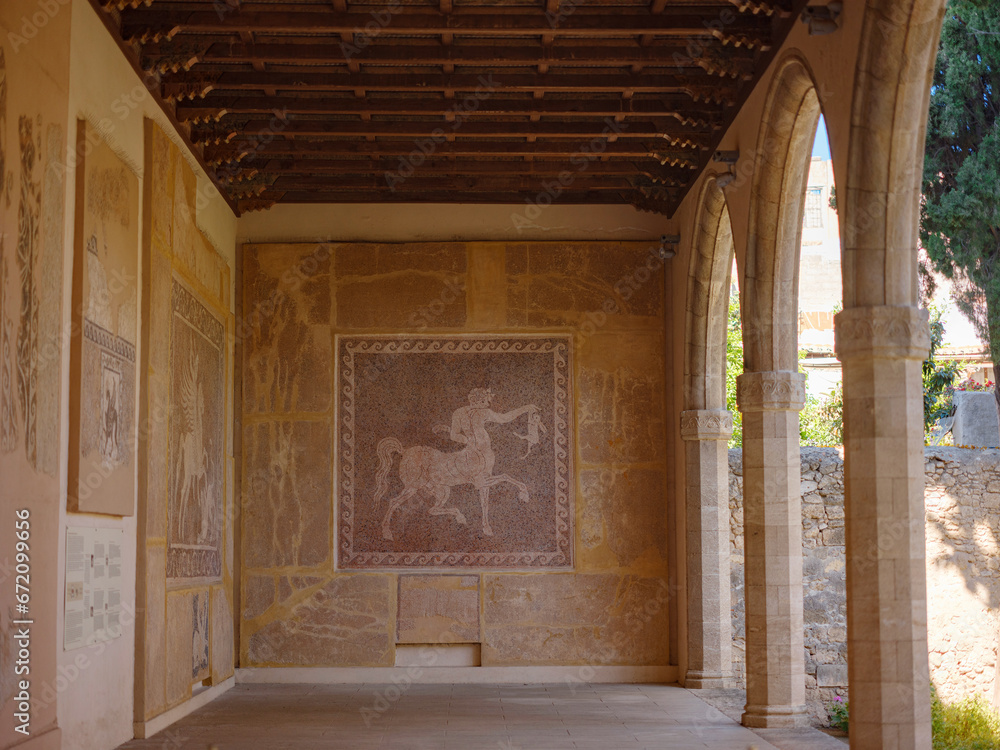 Rhodes, Greece - April 21, 2023: Archeological Museum of Rhodes Town ...