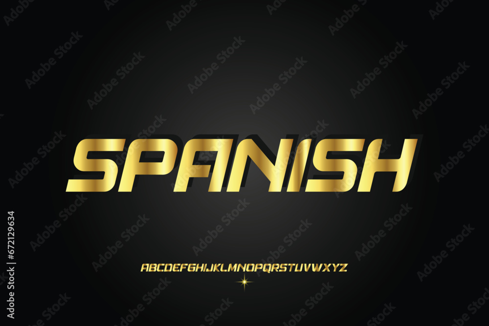 Spanish, abstract Fashion font alphabet. Minimal modern urban fonts for ...