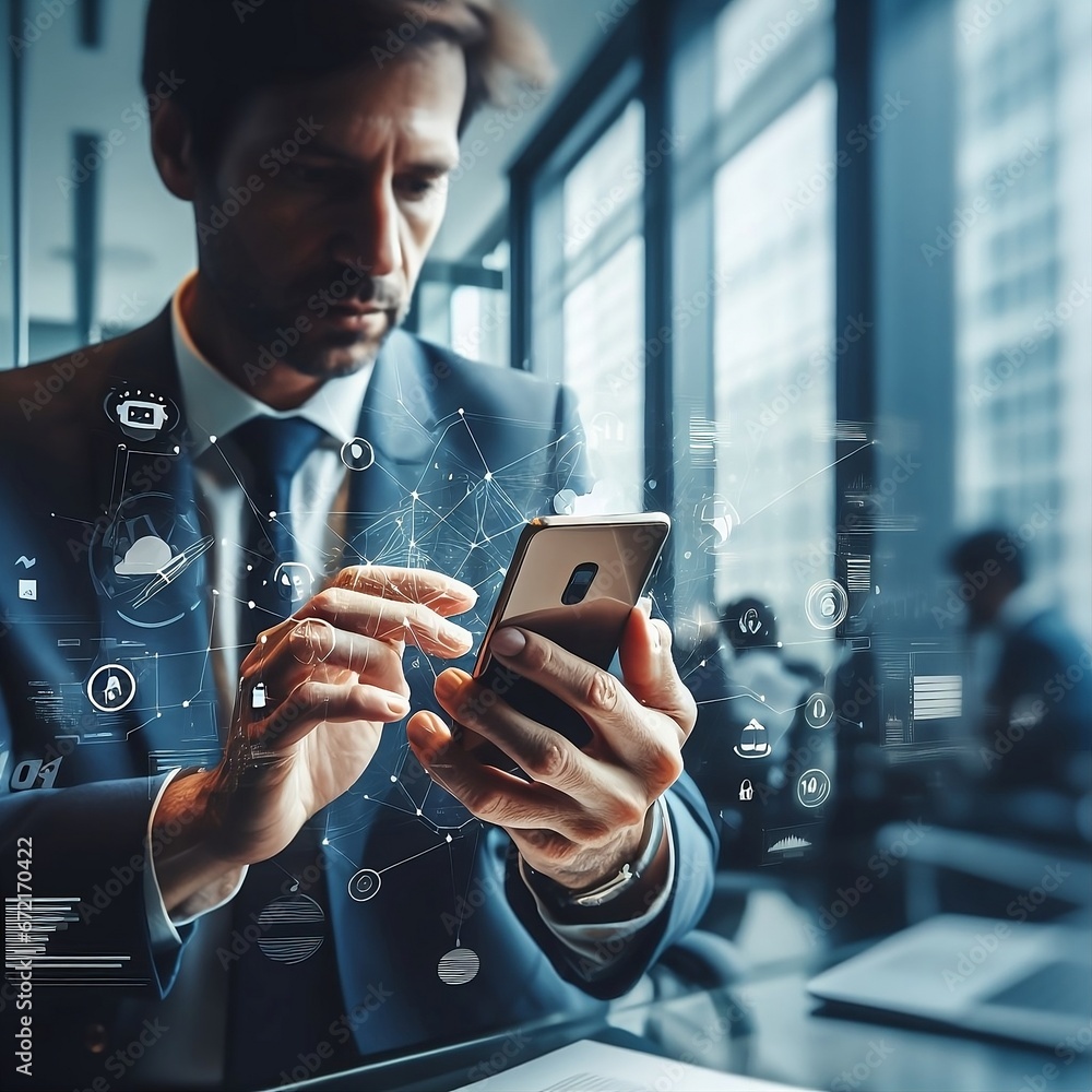 person taking a picture of a mobile phone:Highlight the role of ...