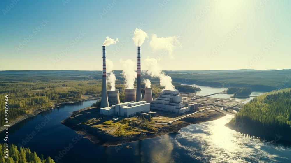 View of the power plant from above. of the world's most exquisite and ...