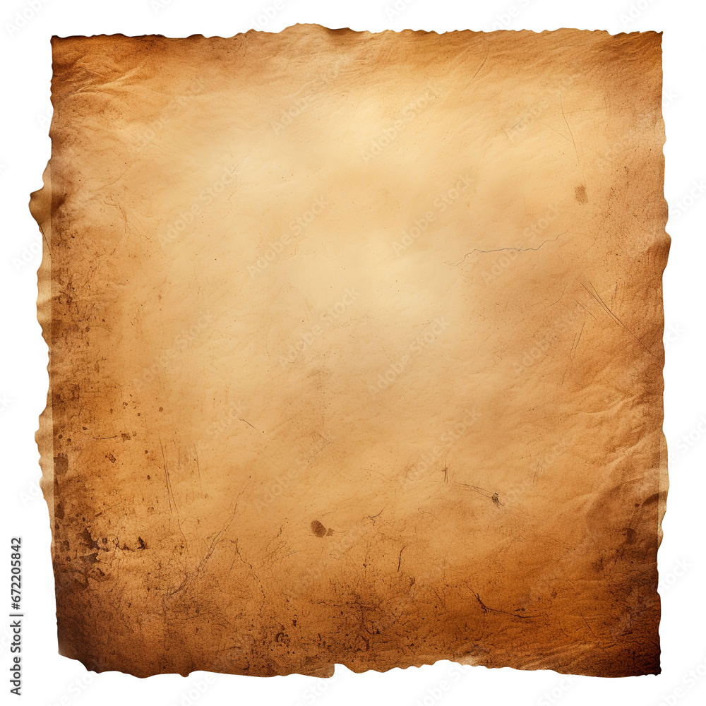 old paper with burnt edges isolated on transparent background Remove ...