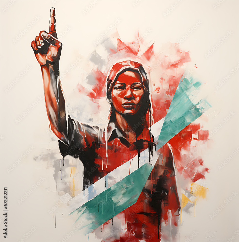 I stand with Palestine with hand icon and palestine flag. Save Gaza ...