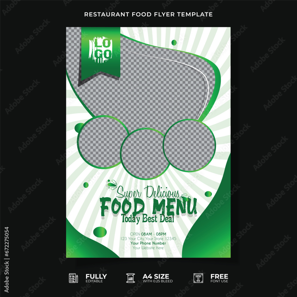 Black restaurant menu design with crack texture (grunge patten ...