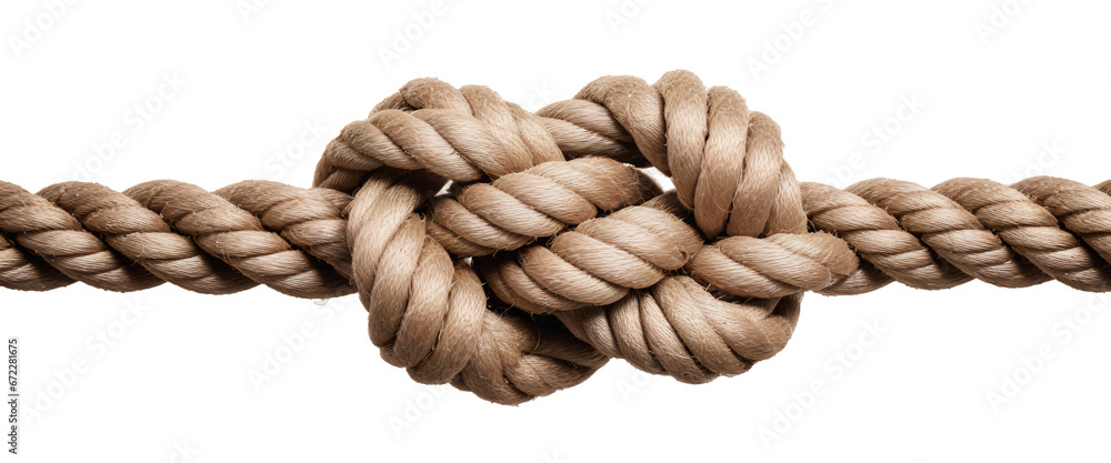Strength in Simplicity: Isolated Rope Knot isolated on transparent ...