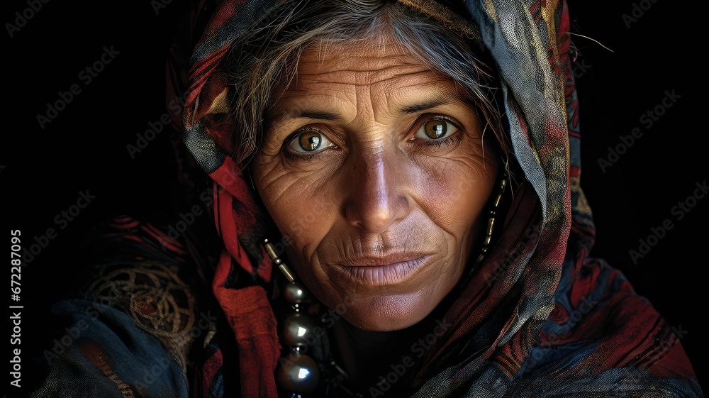 AI Generated portraits of tribes people all around the world Stock ...
