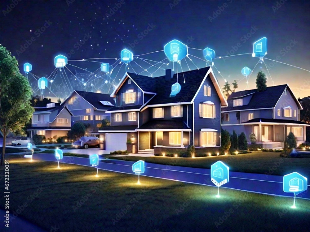 Suburban smart homes, a night of digital community, digital ...
