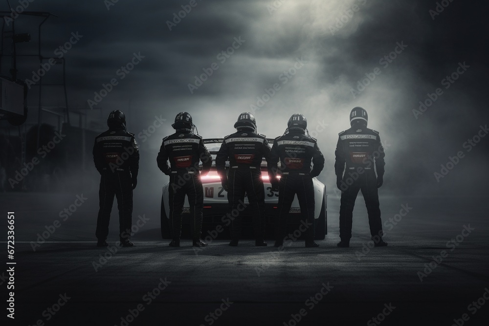 Pit Stop Precision: Professional Pit Crew Leaps into Action as Their ...