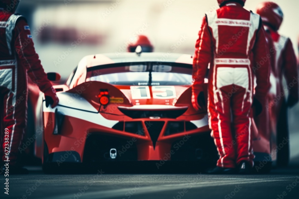 Racing to Perfection: Professional Pit Crew Stands Ready for Action as ...