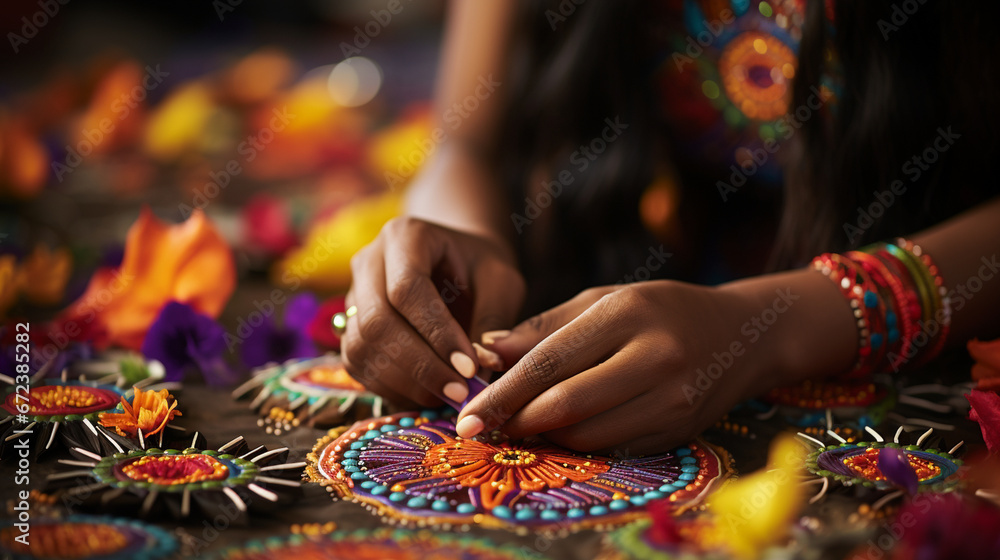 Aboriginal Art: An Aboriginal artist creating intricate dot paintings ...