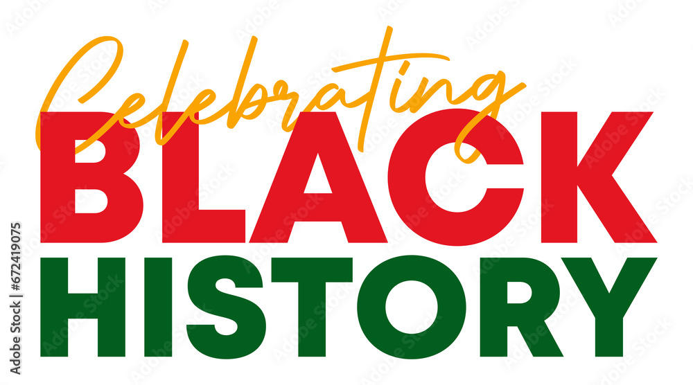 Celebrating Black History Month, African American history month Stock ...
