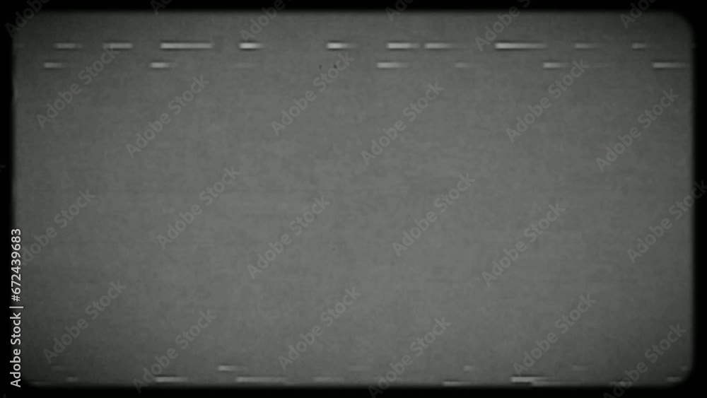 Classic television displays. Vhs old film damaged. Noise overlays ...
