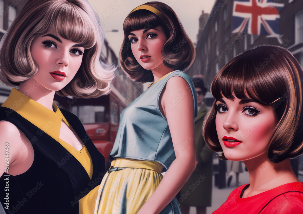 Women's fashion of the 60s, the famous Swinging London movement that ...