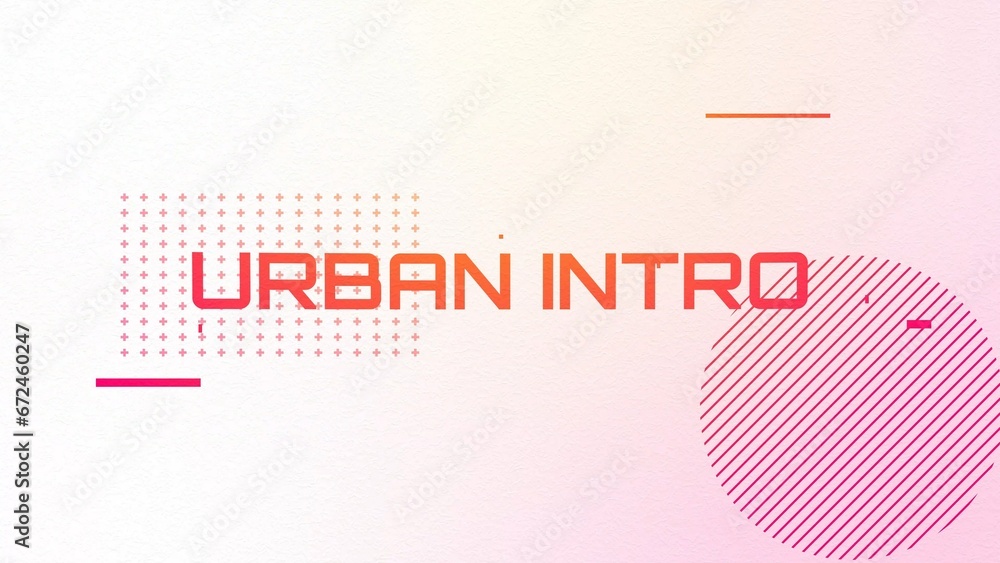 Urban Kinetic Typography Title Intro Stock Template | Adobe Stock