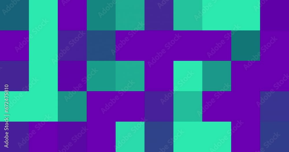 Animated multicolored pixel background. 4K resolution abstract pixel ...
