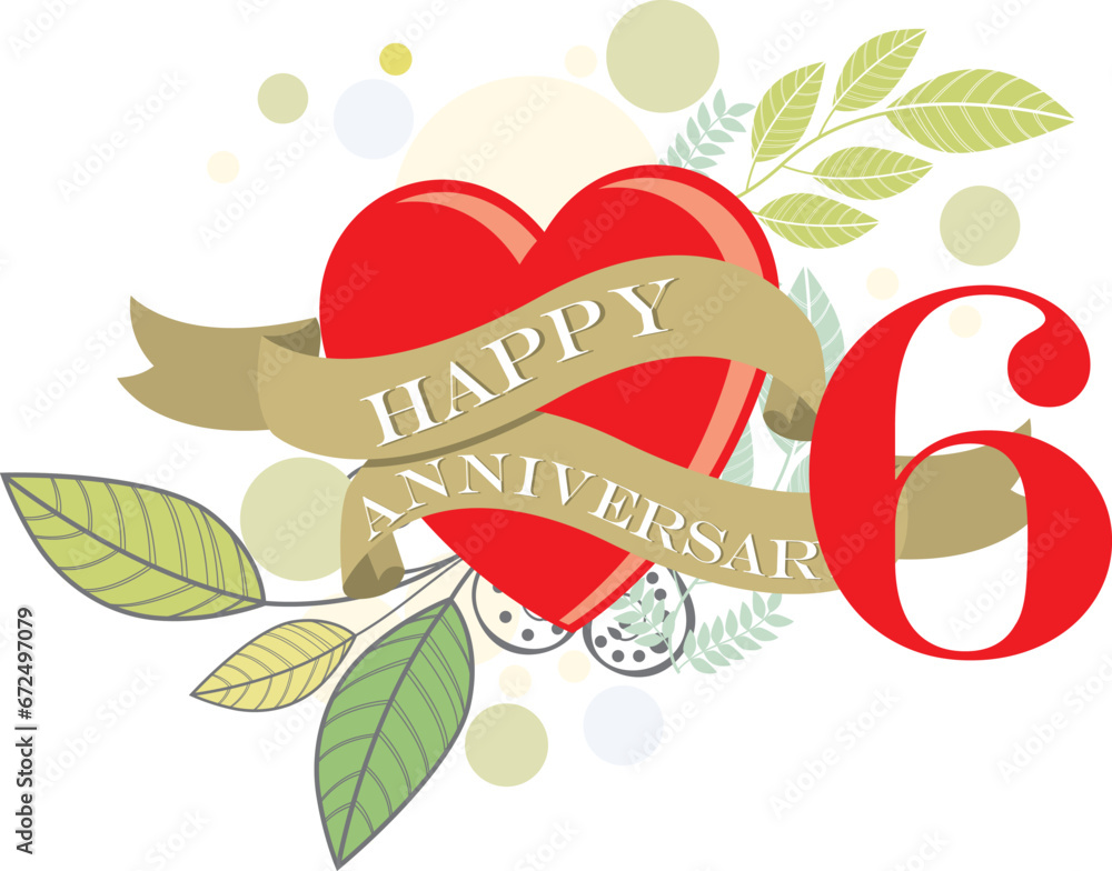 6, 6th, 6th anniversary, age, anniversary background, background ...