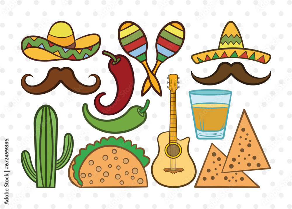 Mexican Clipart SVG Cut File | Mexican Svg | Cinco De Mayo Svg ...
