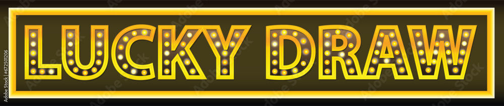 Editable text effect Lucky Draw 3d style effect. elegant text effect ...