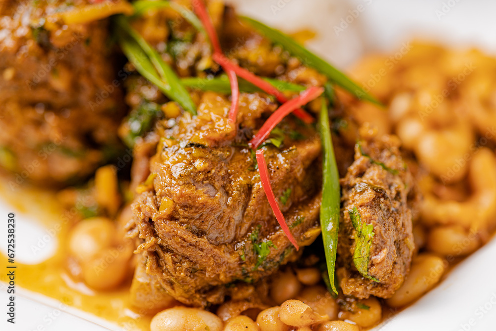 Cabrito a la norteña is a dry dish typical of Peruvian gastronomy ...