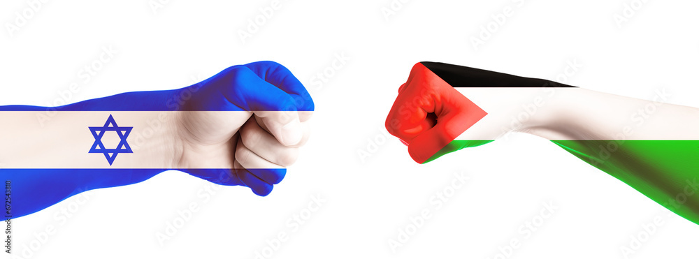 Israel vs Palestine Hand Punching concept, Israel Palestine war, Israel ...