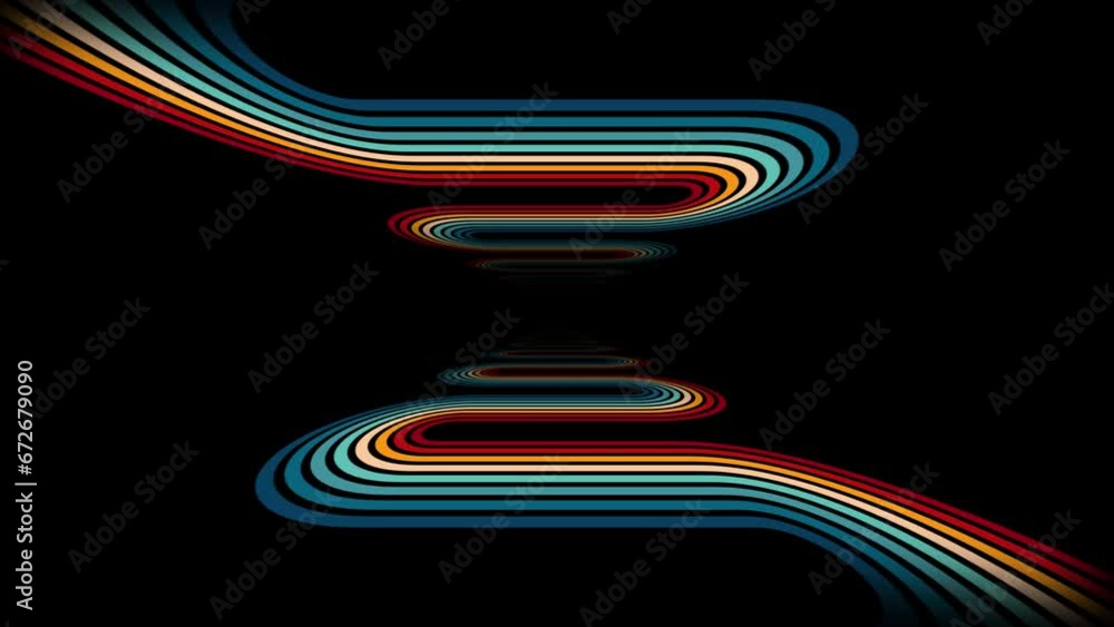 Vintage Striped Backgrounds, Loop Samples, Retro Colors from the 1970s ...