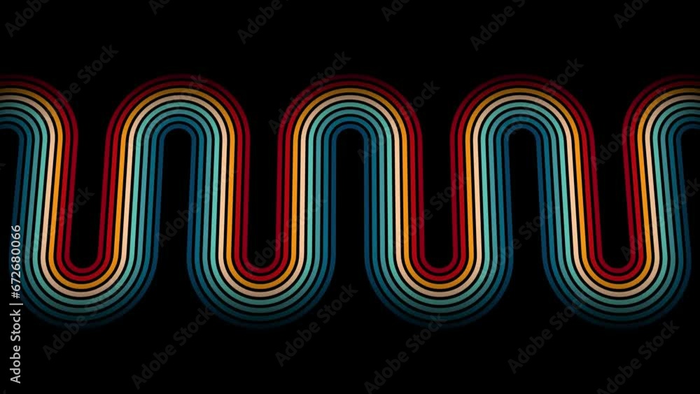 Vintage Striped Backgrounds, Loop Samples, Retro Colors from the 1970s ...