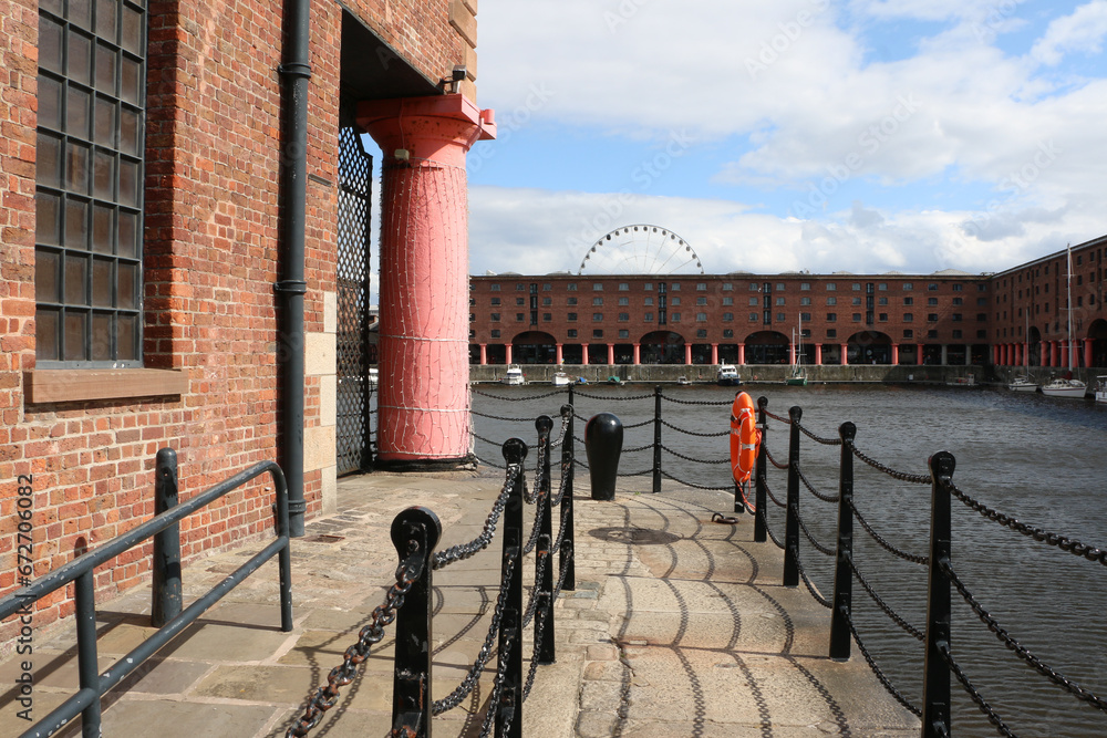 The Royal Albert Dock in Liverpool, a complex set of dock buildings ...