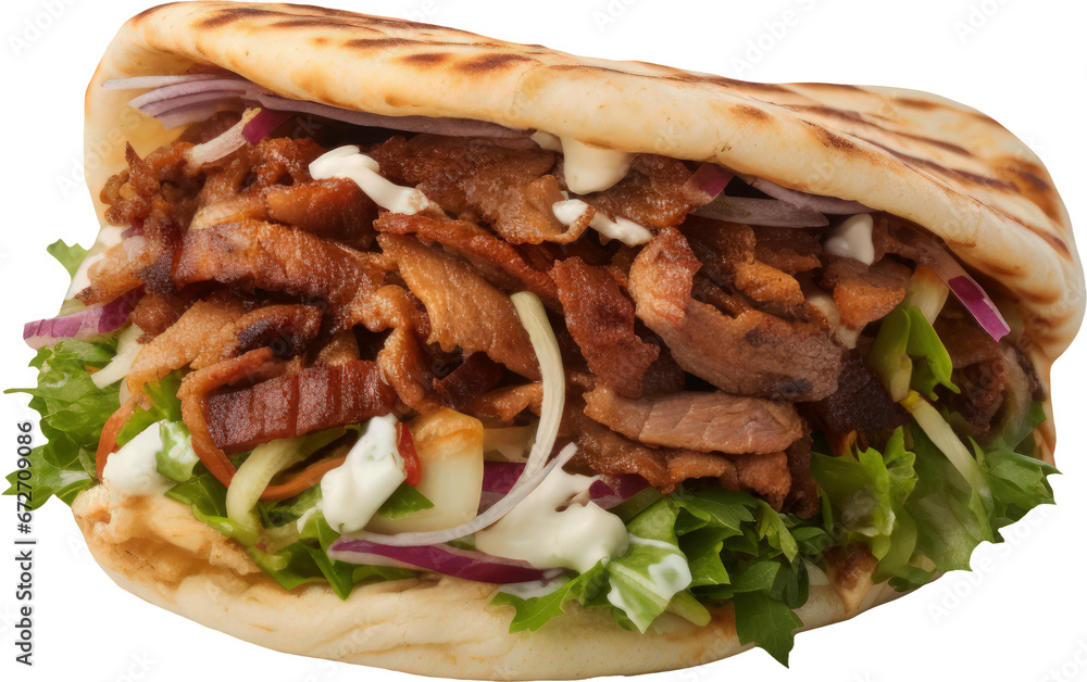 Doner kebab transparent background PNG clipart Stock Illustration ...