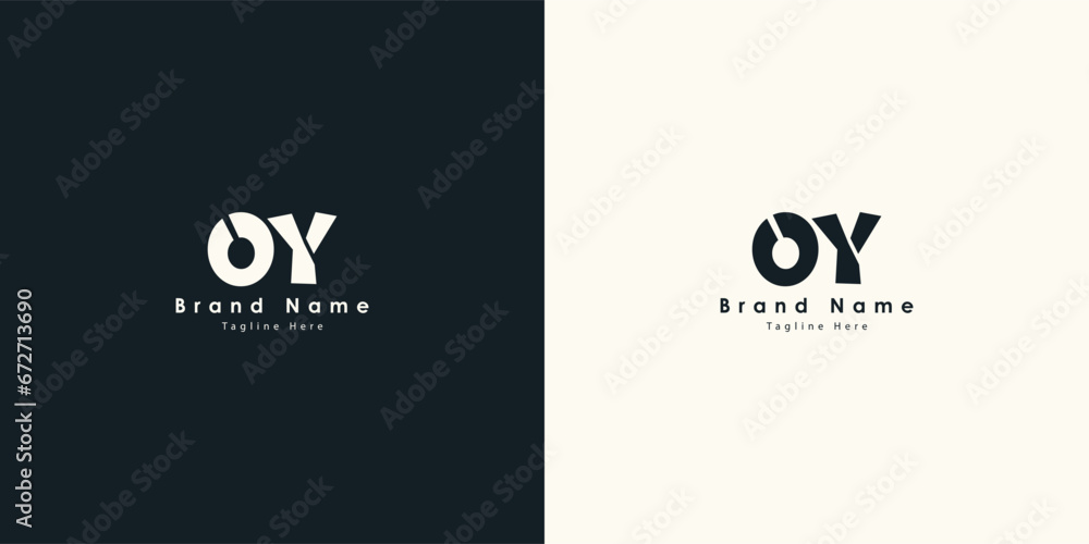 OY Letters vector logo design Stock Vector | Adobe Stock