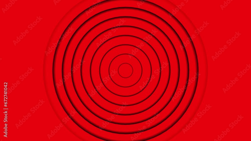 Abstract red color luxury circular seamless loop out animated ...