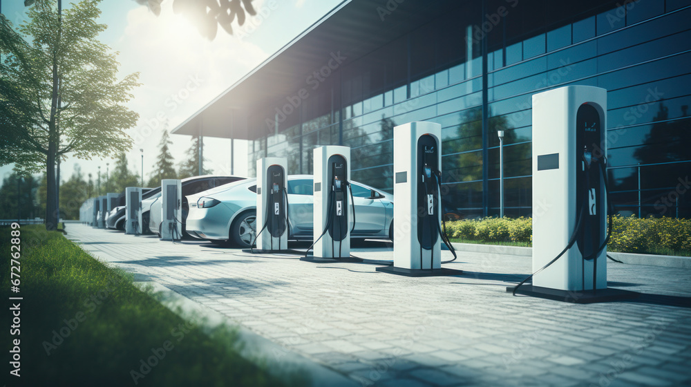Electric vehicle charging station or electric vehicle charging stations ...