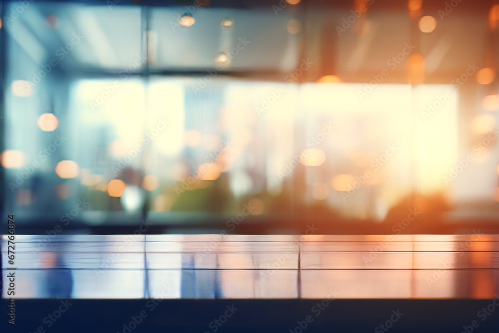 Beautiful office background with large windows and chairs. Business ...