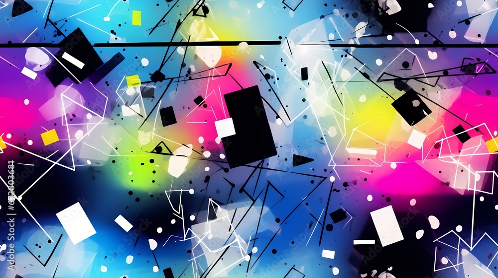 abstract line and cartoon focused wallpaper design, tiled, perfect as a ...