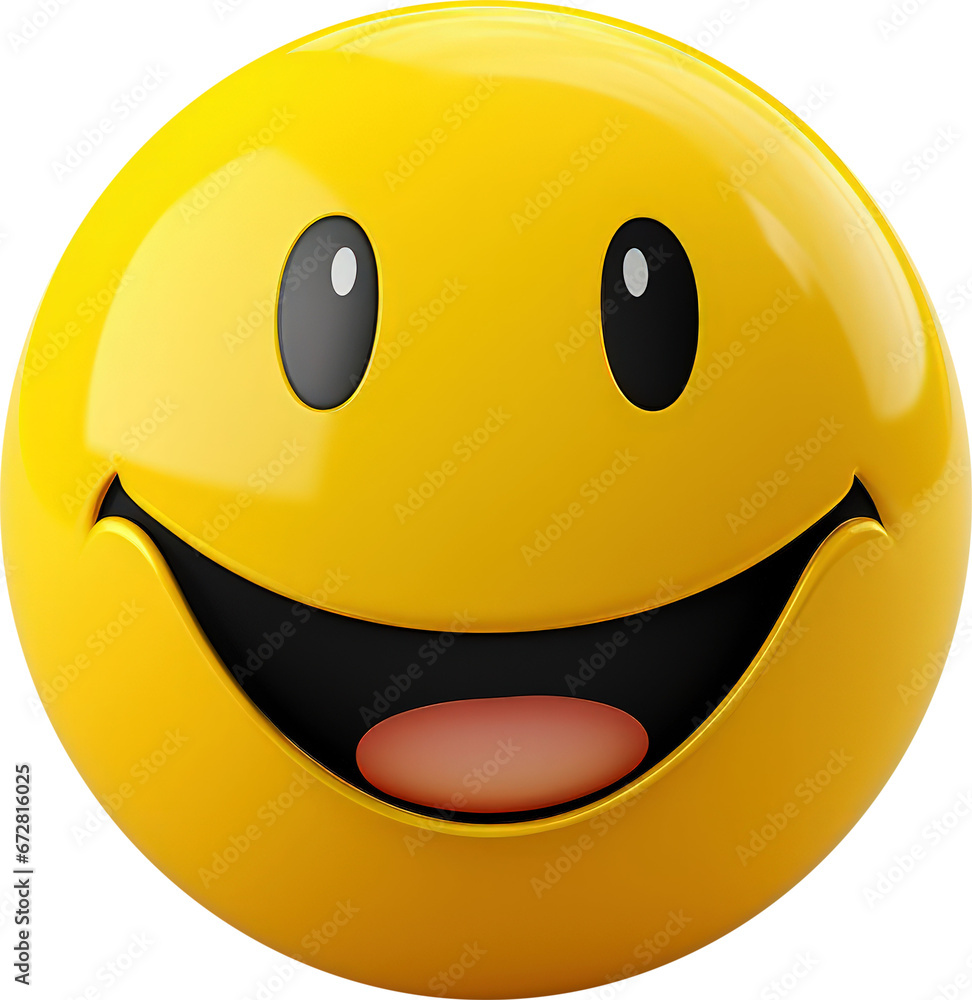 Emoji happy transparent background PNG clipart Stock Illustration ...
