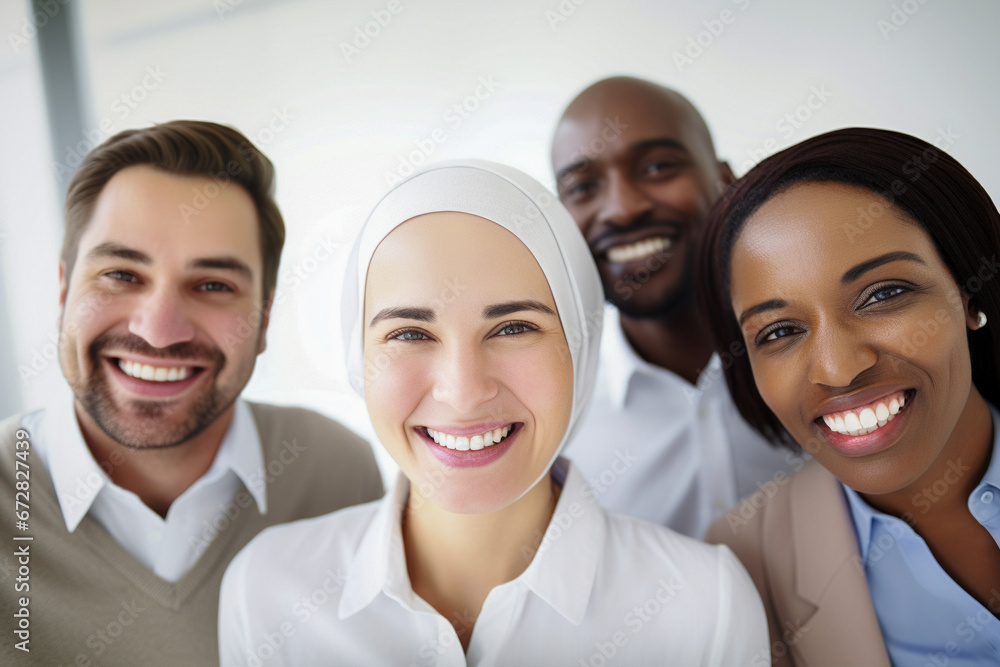 Happy Employees From Different Backgrounds and Races Celebrating ...