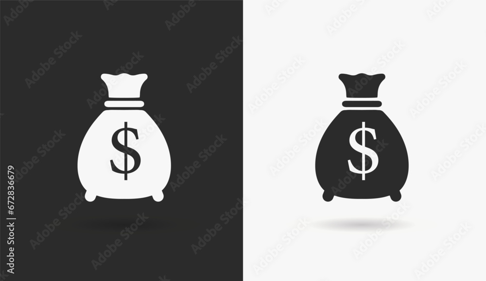 Cash pocket icon web, app, ui ux, mall sign, door label, vector design ...