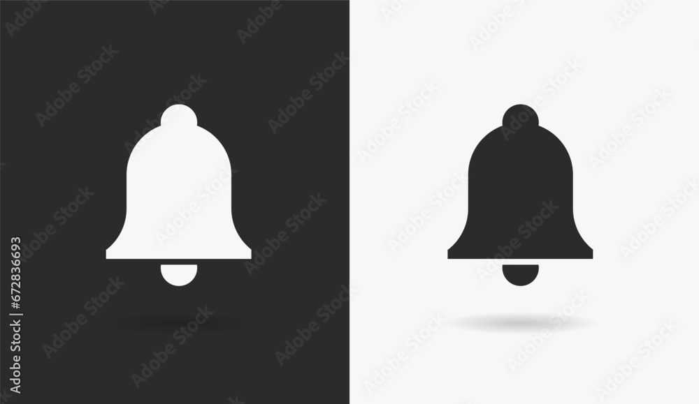 Notification bell, web, app, ui ux, mall sign, door label, vector ...
