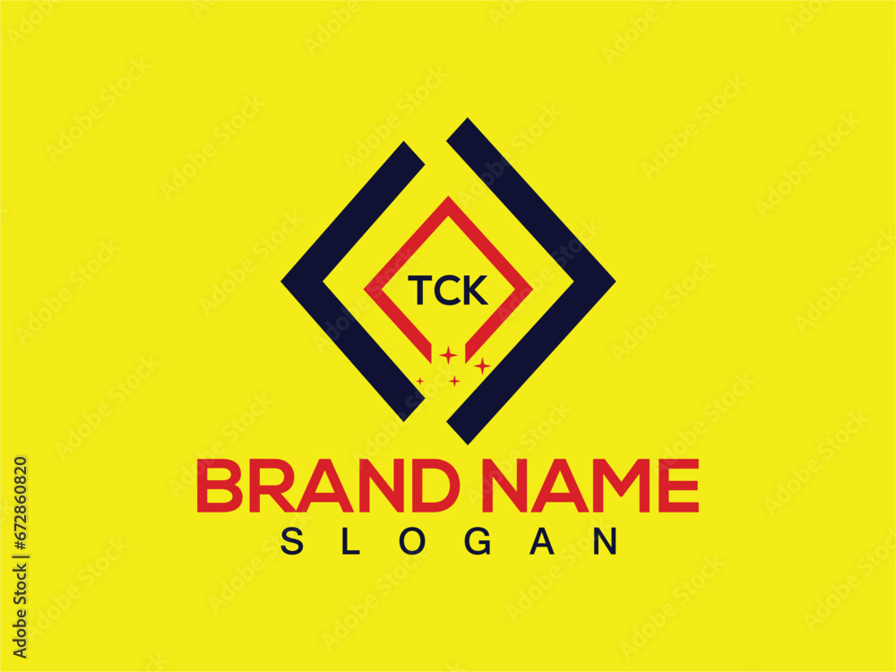 TCK Initial Monogram Logo Vector Square Letter Template Design for your ...