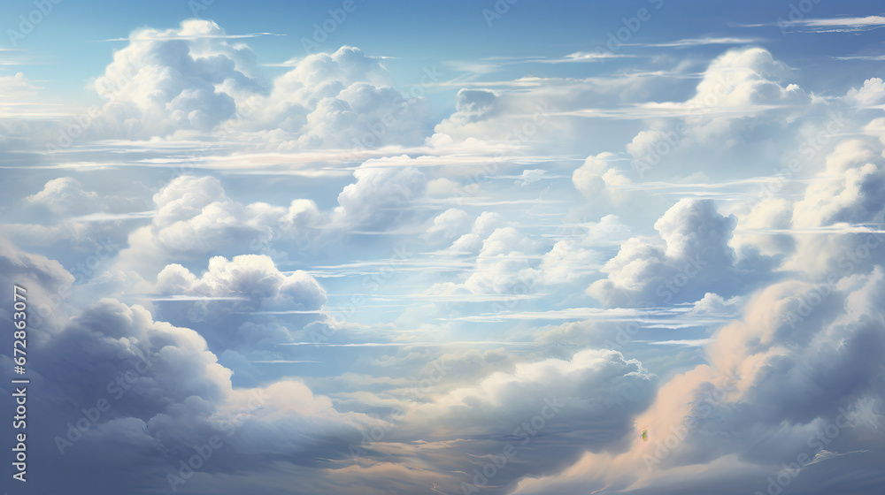 beautiful peaceful relax wallpaper artwork of clouds in the sky Stock ...