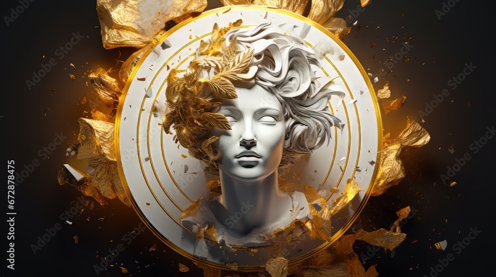 Aphrodite - The greek goddess of love and beauty Stock Illustration ...