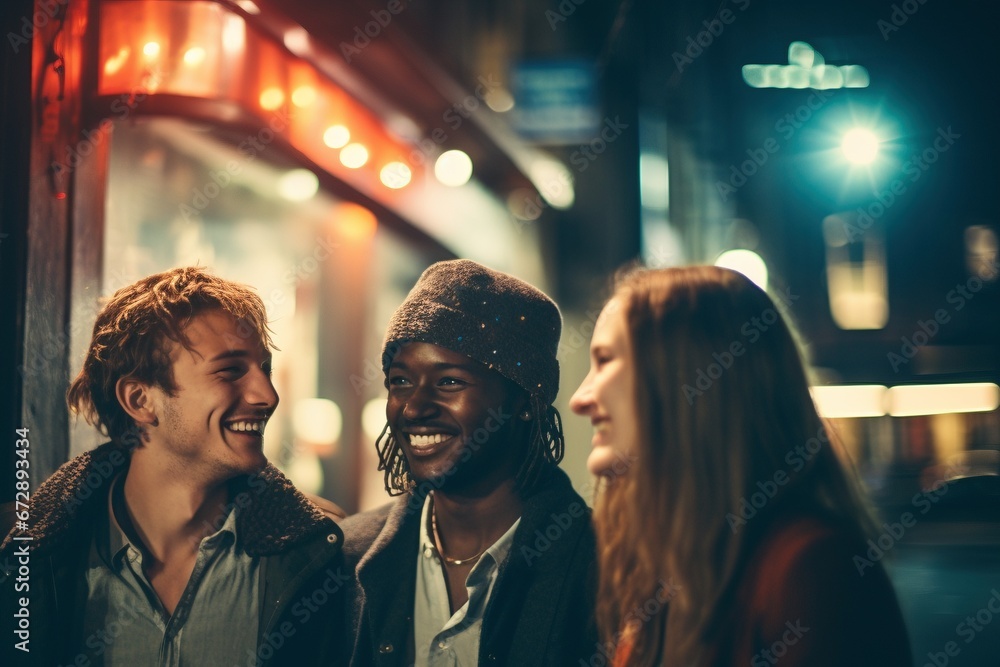 Embracing Diversity: Multicultural Friends Come Together for a Night ...