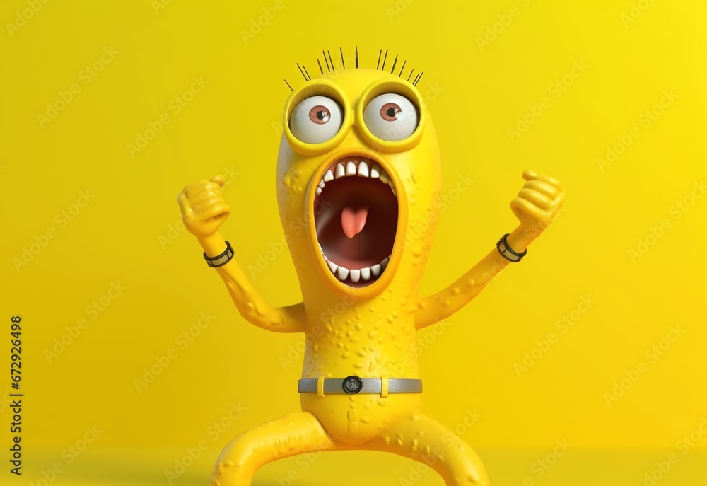 Shocked, scared or startled emoji with mouth wide open and eyes bulging ...