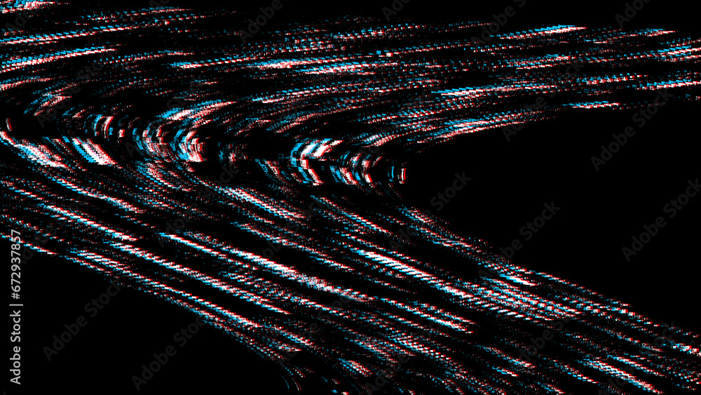 Matrix glitch, distorted wavy texture background. Modern effect of ...